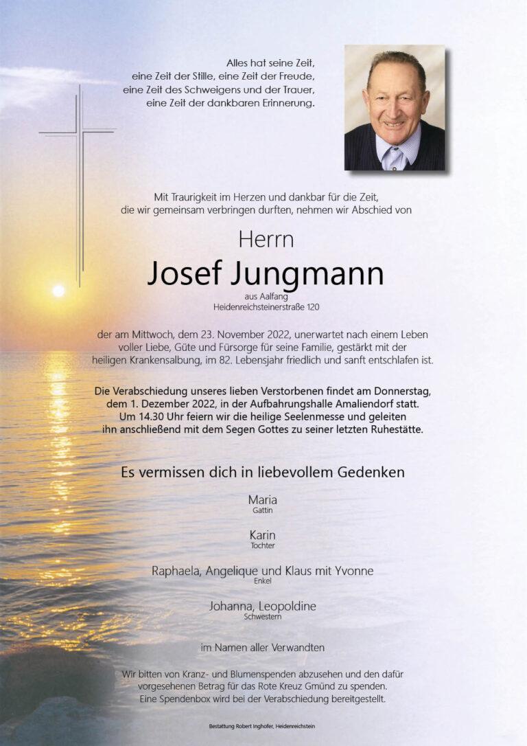 Josef Jungmann - Bestattung Inghofer