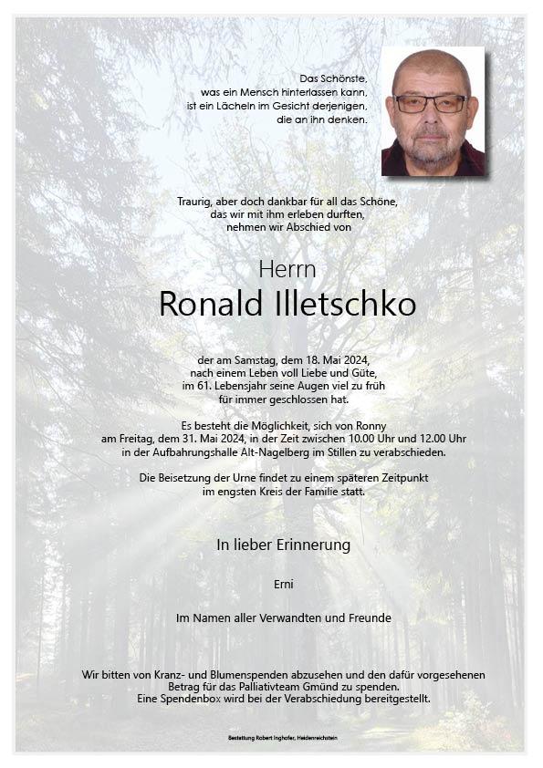 Ronald Illetschko - Bestattung Inghofer