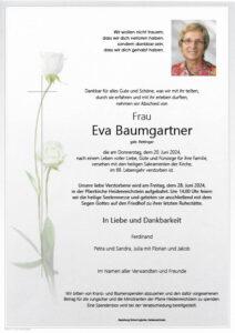 Eva Baumgartner - Bestattung Inghofer